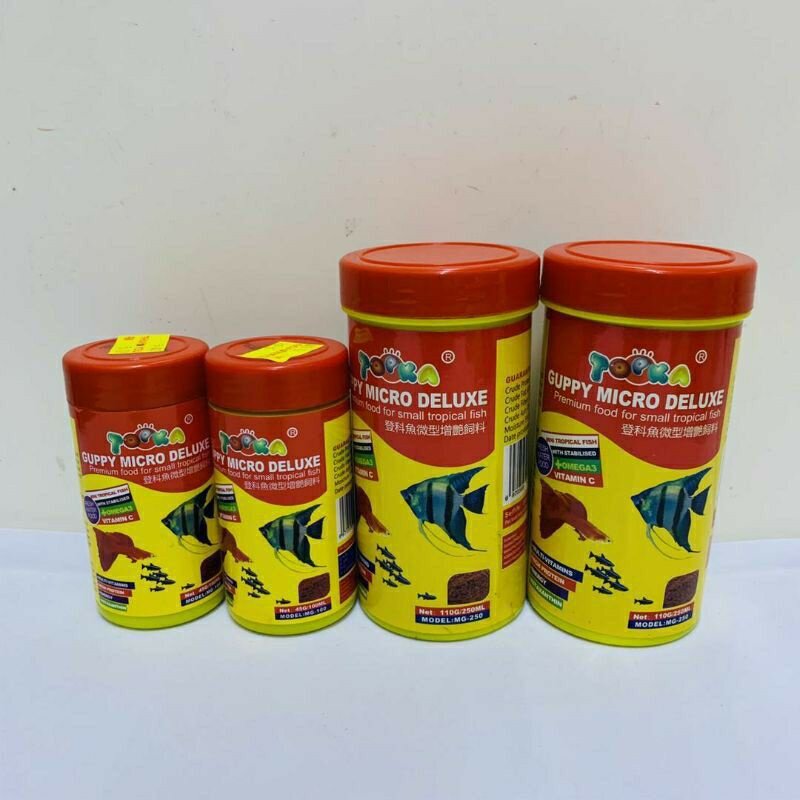 TOPKA Guppy Micro Deluxe Fish Food 45g/110g | Lazada