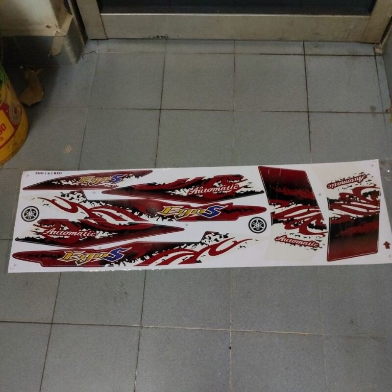 Sticker Body Cover Set (6) Yamaha Egos Ego S Stripe Stiker | Lazada