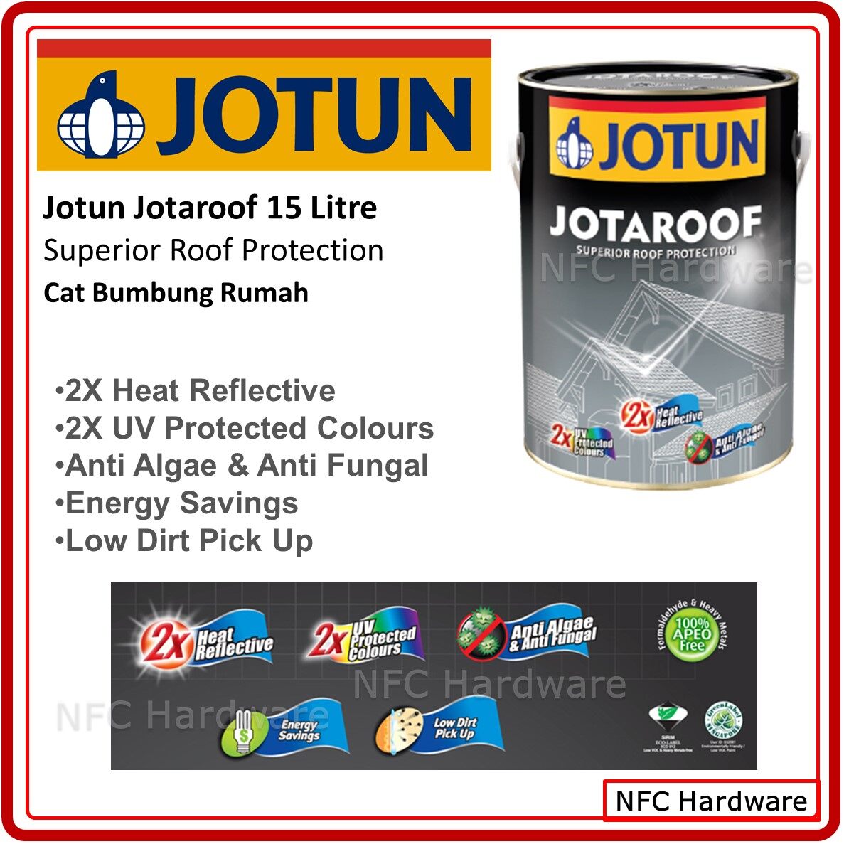 Jotun Jotaroof 15 Litre Superior Roof Protection | Lazada