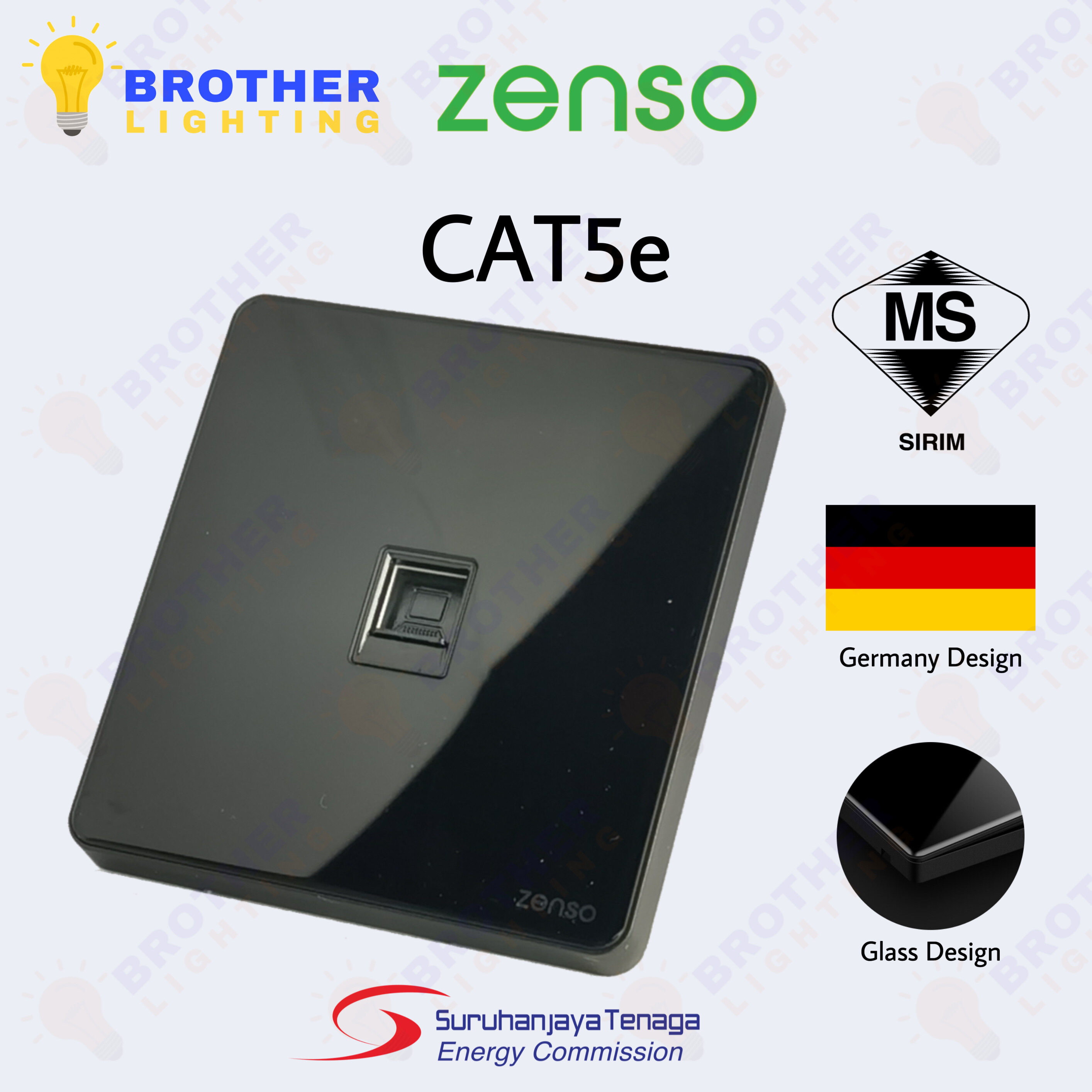 [SIRIM] Zenso Glasse Switch Socket LED Neon Modern Design Wall Slim ...