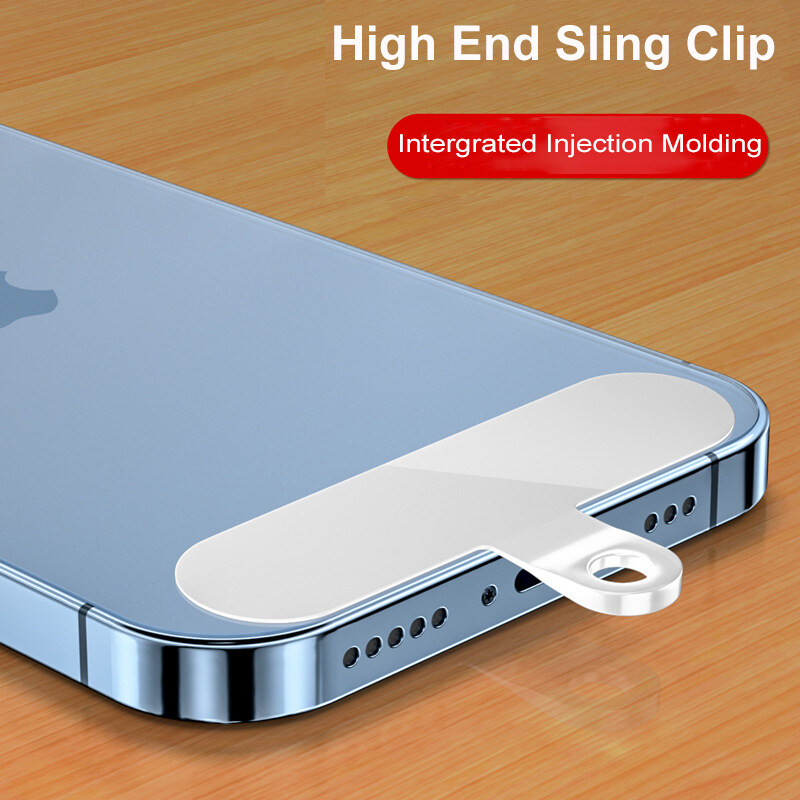 Transparent Clear Lanyard Clip Back Stickers for Phone Covers Universal ...