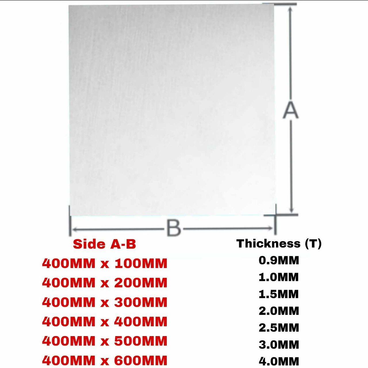 Stainlesst Steel 304 Plate [0.9/1.0/1.5/2.0/3.0/4.0MM UNPOLISHED ...