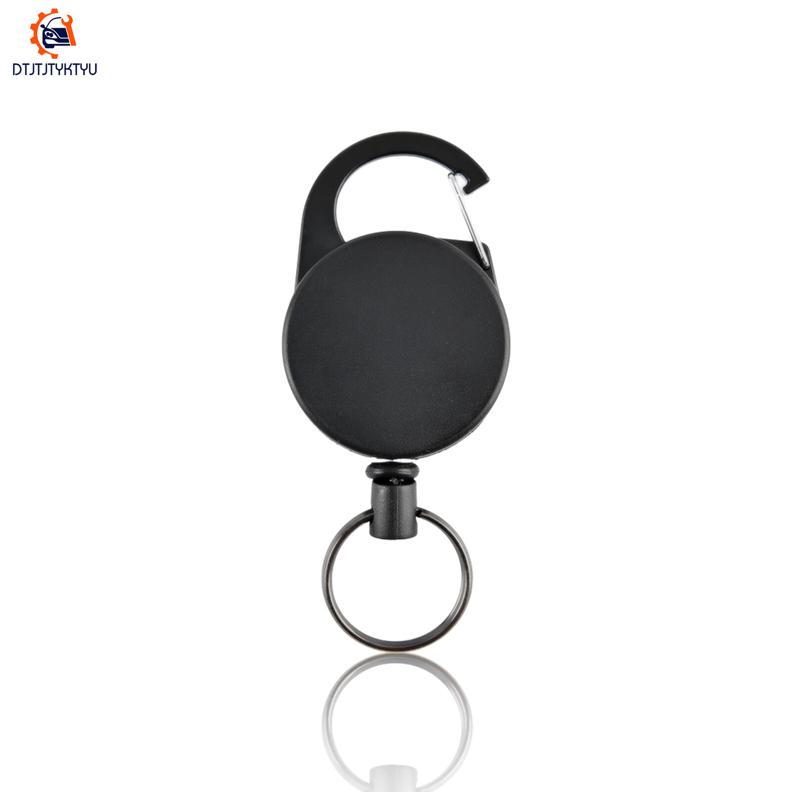 Heavy Duty Carabiner Badge Holder Heavy Duty Black Key Chain Extender ...