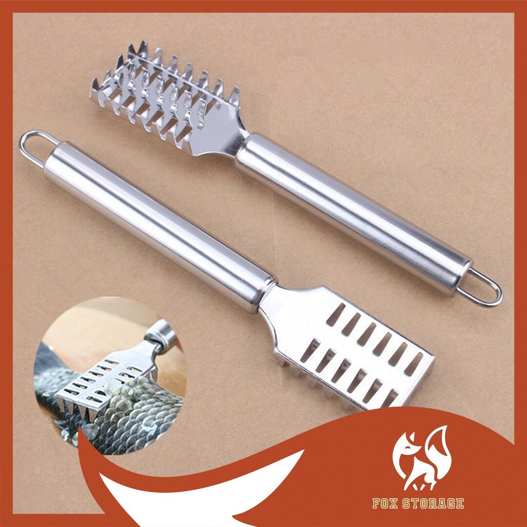 Stainless Steel Scales Scraping Fish Planer Kitchen Gadget Fish Scale ...