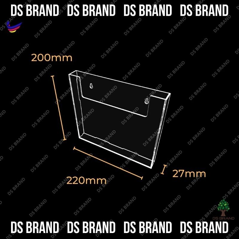 Acrylic A4 / A5 Hanging Wall Mounted Document /Clipboard /File ...