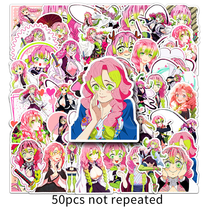 50pcs Demon Slayer Kanroji Mitsuri Sticker DIY Luggage Water Bottle ...