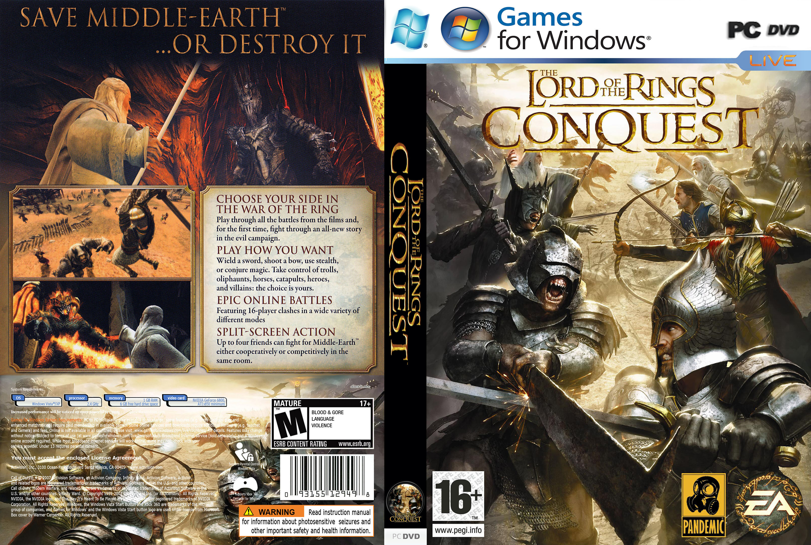 TLOTR CONQUEST PC GAME [Offline INSTALLATION] | Lazada