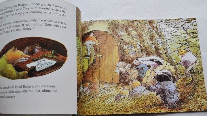 Badger's Parting ของขวัญ Susan Varley Bab เด็กสมุดวาดภาพระบายสีสำหรับ ...