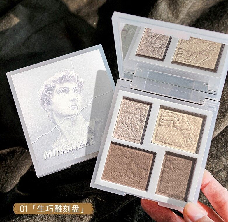 MINSHZEE Contour Palette Highlight Shadow Powder 彩妆高光修容盘 | Lazada