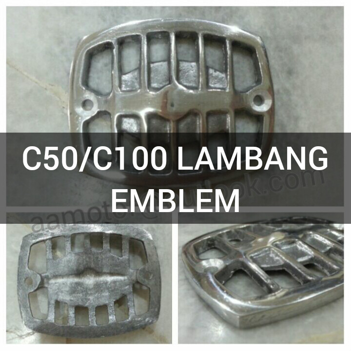 C50/C100 HORN COVER LAMBANG EMBLEM (BESI & CHROME TEBAL) | Lazada