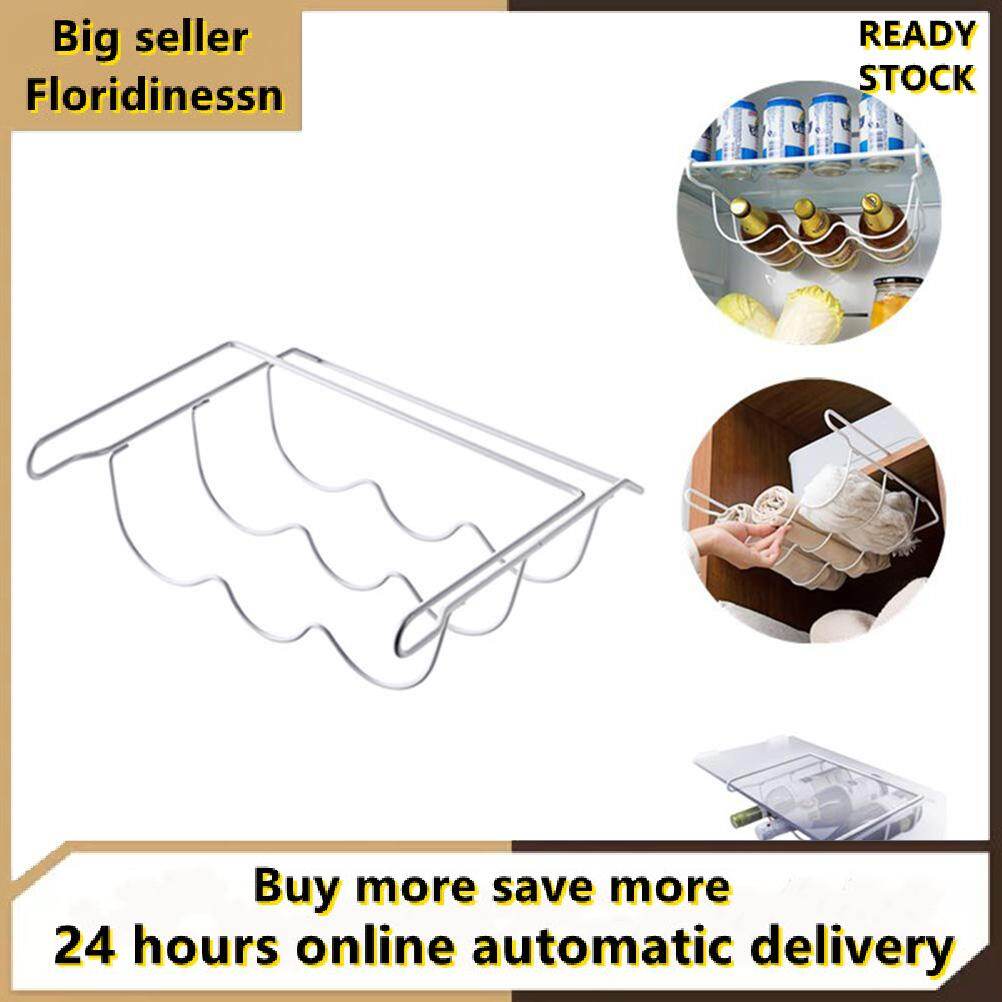 Wrought Iron ตู้เย็นขวดเบียร์ Rack ตู้เย็น Organizer ห้องครัวชั้นวางของ ...