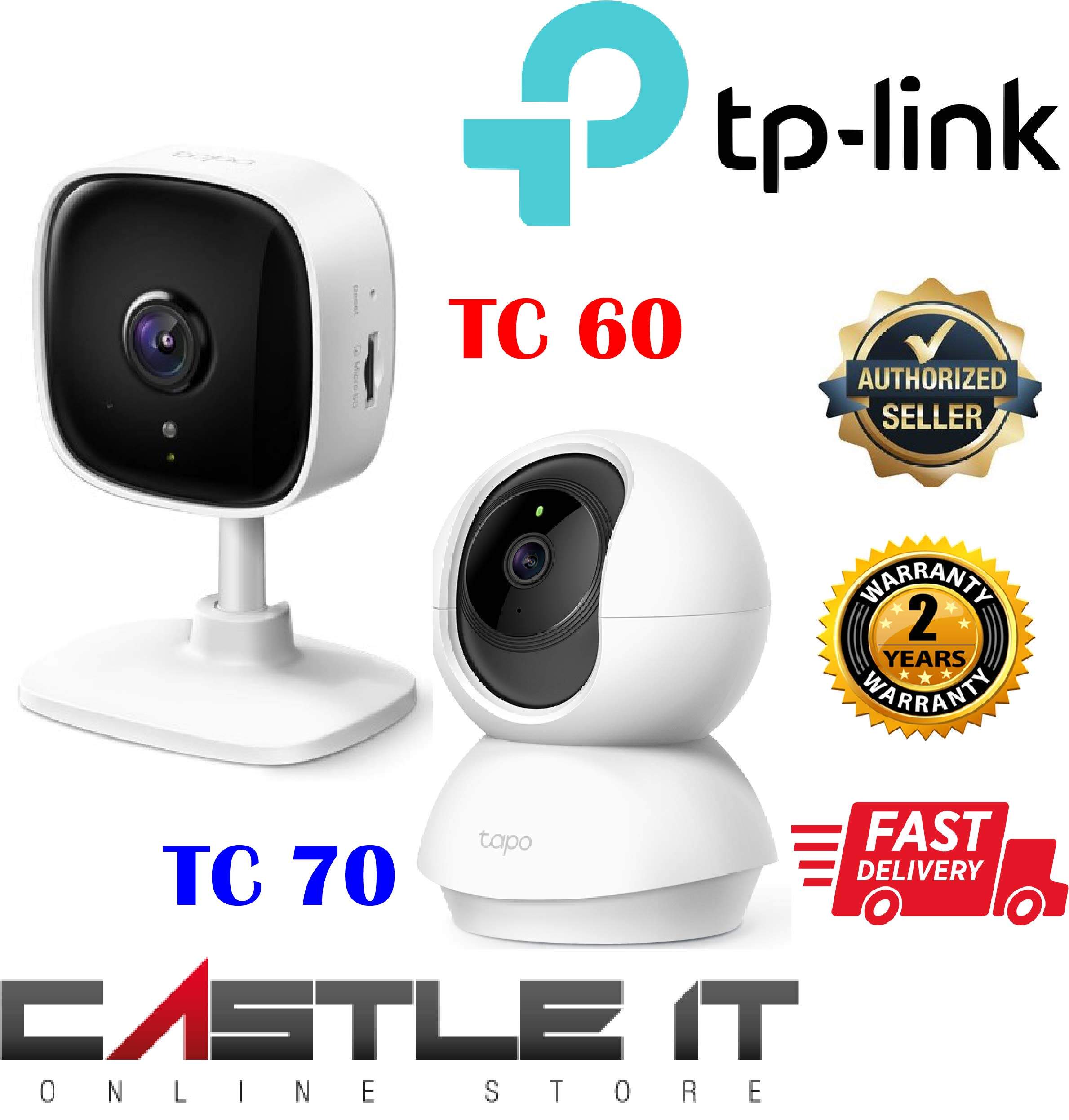 TP-Link TAPO TC60 TC70 WIFI N FULL HD 1080P PTZ IP Camera Max 128GB ...