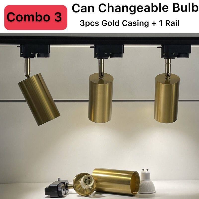 Track Light Can Changeable Bulb Track Light GU10 Holder | Lazada