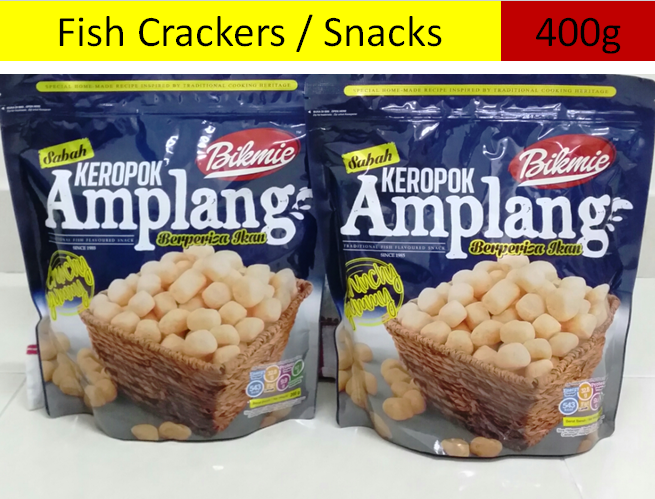 Fish Cracker/Snack - Keropok Amplang (ikan) 400g (each pack-200g ...
