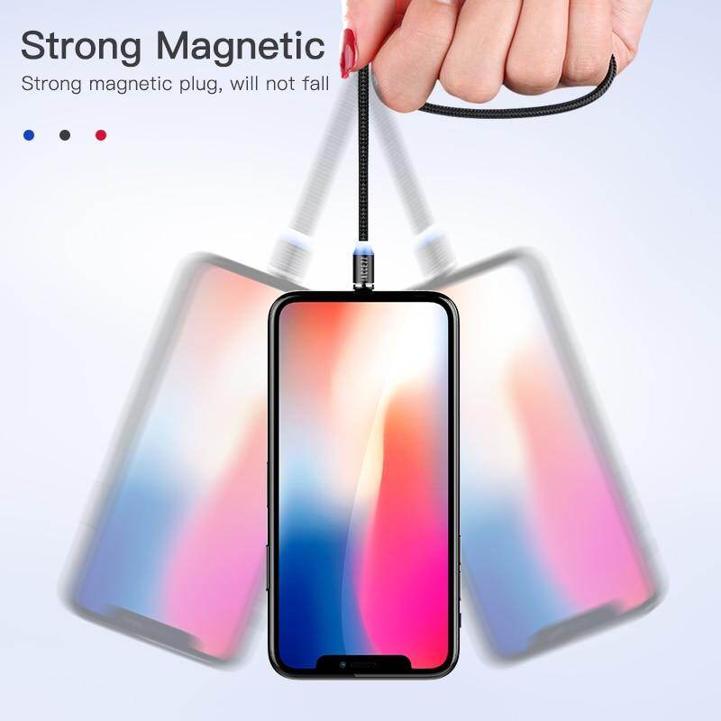 !ACCEZZ 2 เมตร 3 in 1 สำหรับ Xiaomi R edmi note7 โทรศัพท์สายแสงชาร์จสายแม่เหล็กประเภท-C Micro ...