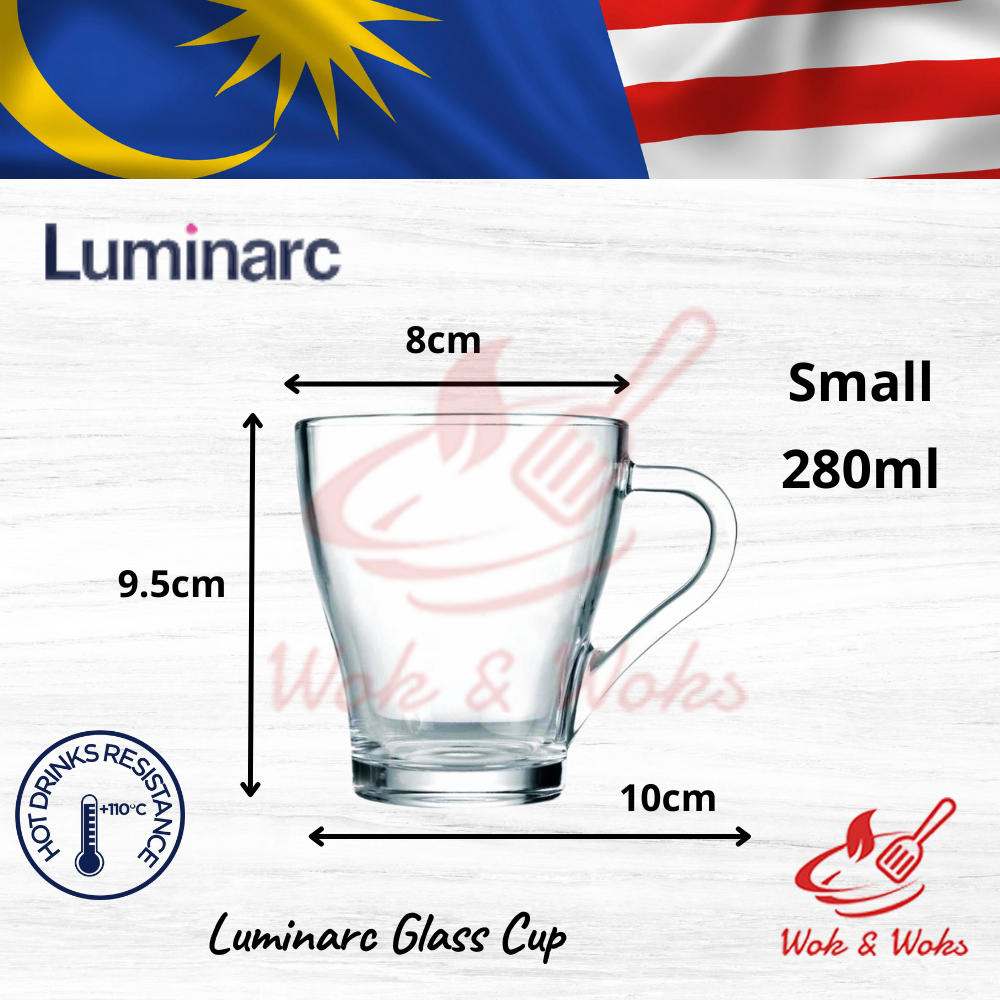 Luminarc Brand Glass Cup / Cawan Kaca Jenama Luminarc | Lazada