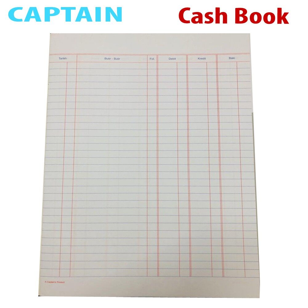 Captain Journal / Ledger / Cash Book 36pages, Buku Jernal / Lejar ...