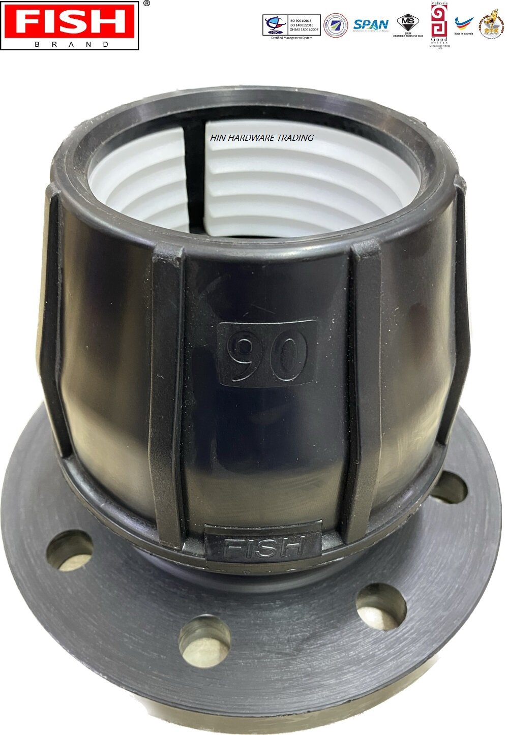 90mm ( 3" ) PP FLANGE ADAPTOR WITH PP FLANGE (BS4504) PPFA90 | Lazada