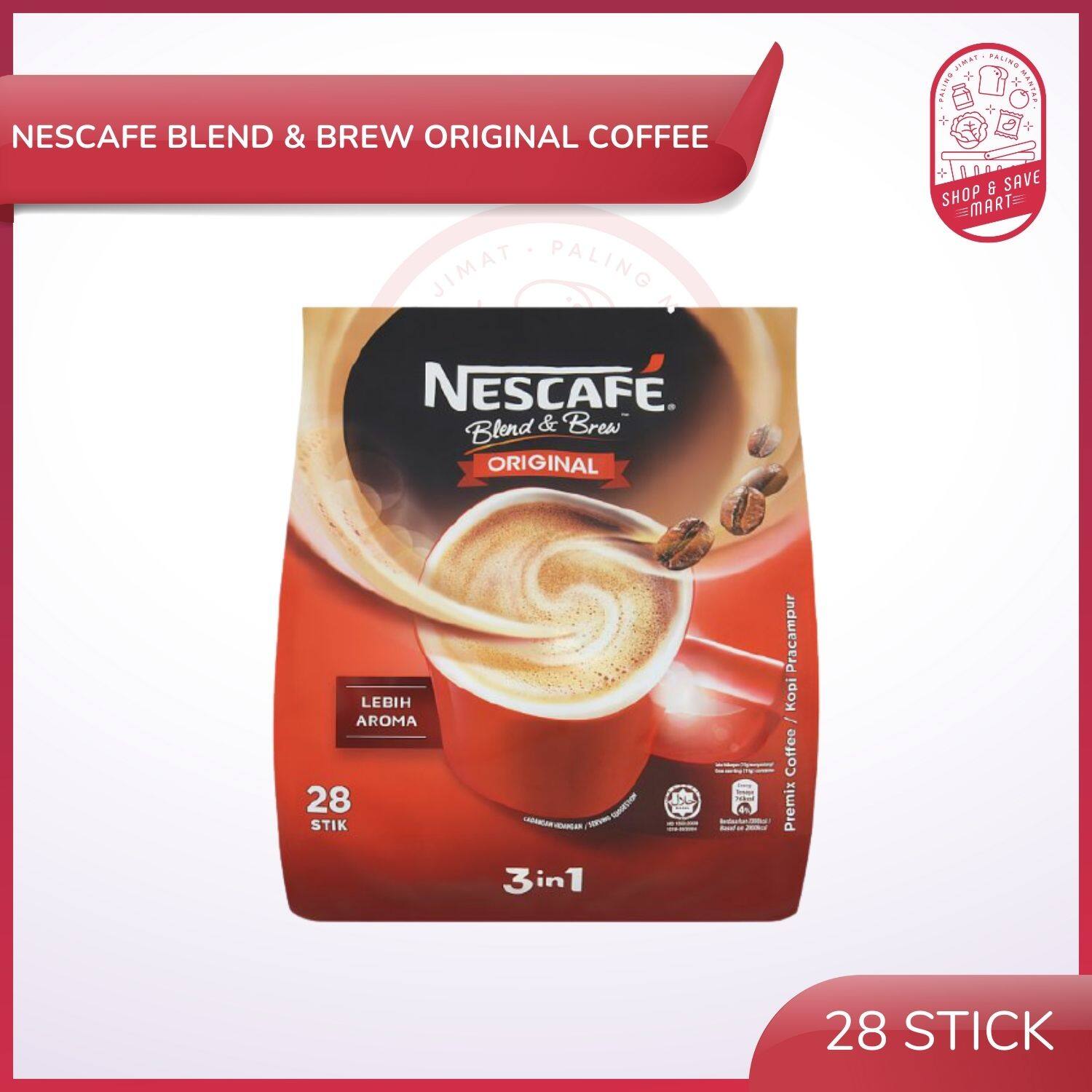 Nescafe Blend & Brew Coffee - 25s x 18g (Flavor: Original / Rich / Mild ...
