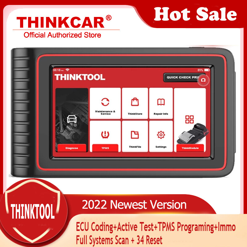Thinkcar THINKTOOL เครื่องสแกนระบบแบบมืออาชีพ,OBD2พร้อมโปรแกรม TPMS ECU ...