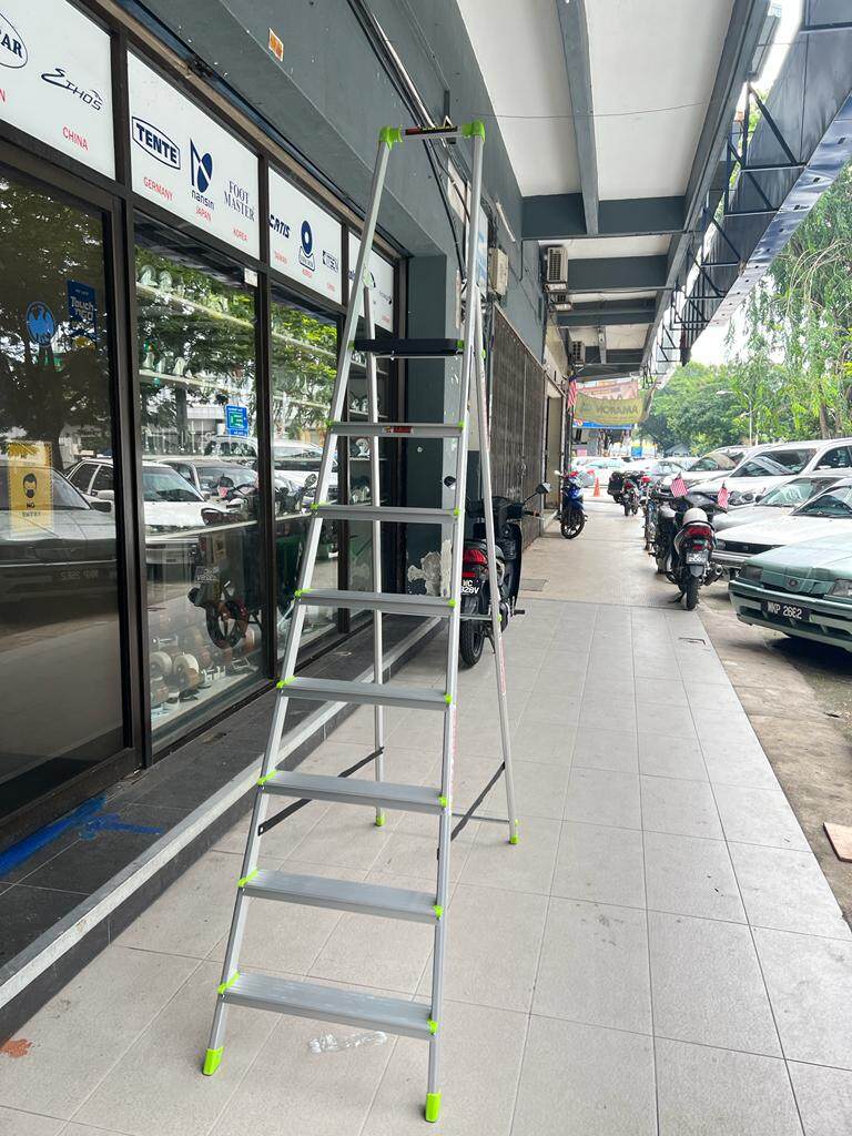 DRHHL-SAS08 (8 STEPS) ALUMINIUM HOUSEHOLD STEP LADDER | Lazada