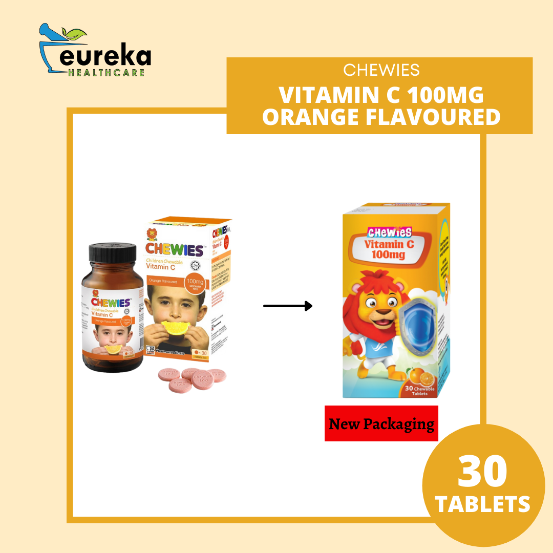 CHEWIES VITAMIN C 100MG ORANGE FLAVOURED ( 30'S / 75'S ) | Lazada