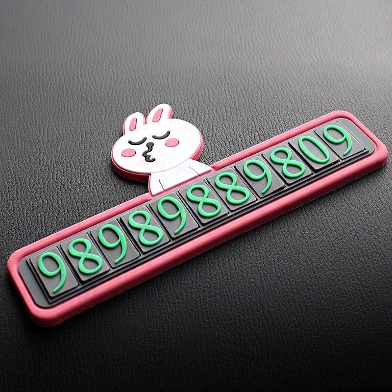Marvel Cartoon Temporary Parking Phone Number Car Phone Number Plate ...