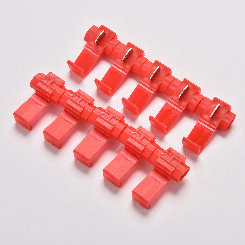 UNI ????Hot Sale????10x Red Electrical Cable Connectors Fast Quick ...