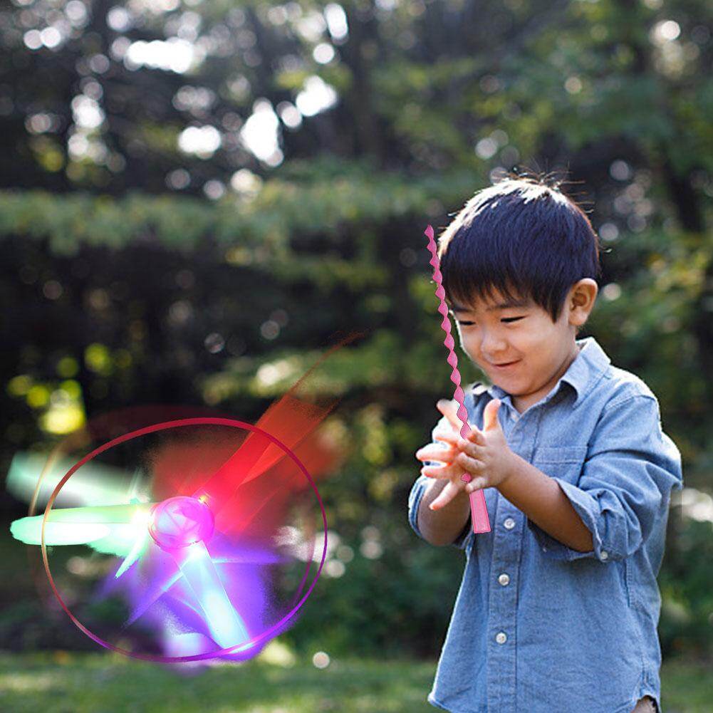 Glowing Hand Push Flying Fairy Luminous Flying Disc Children Toys ...
