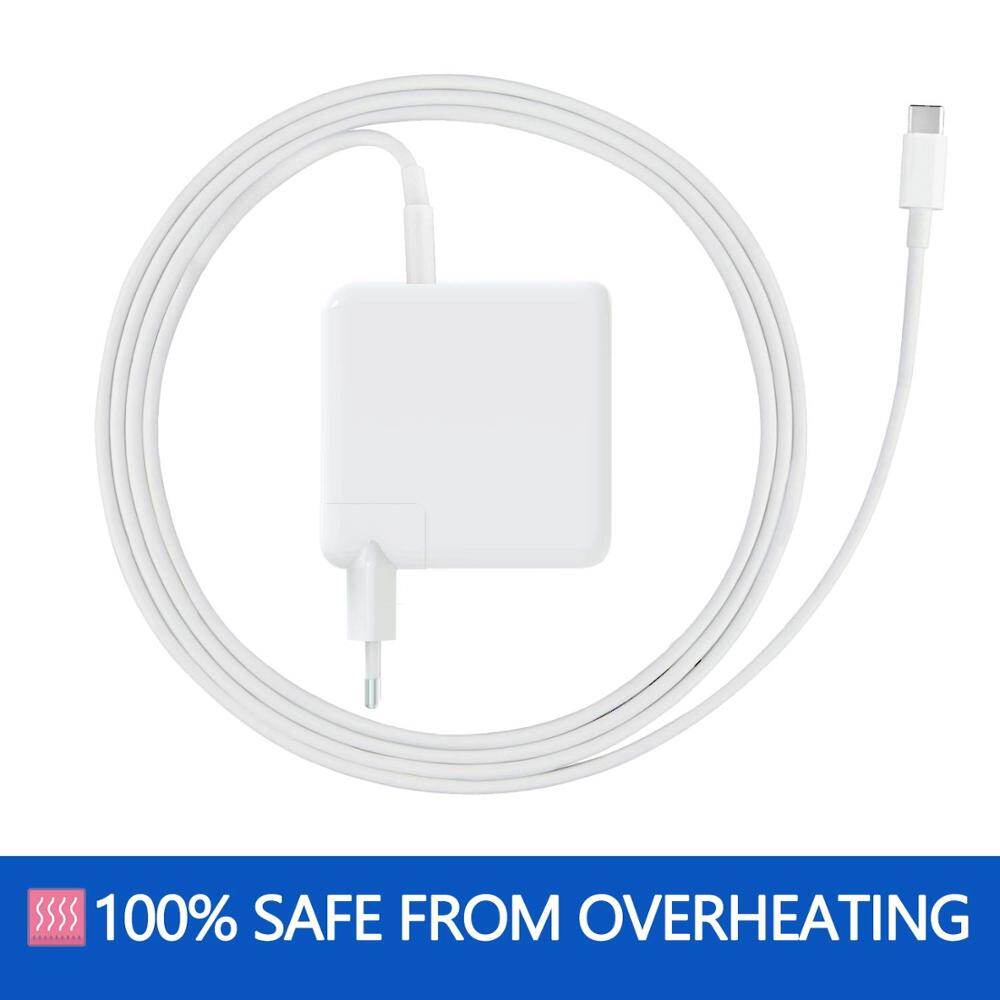 Original 61W USB C ที่ชาร์จอะแดปเตอร์สำหรับ MacBook Pro 12นิ้ว13นิ้ว ...