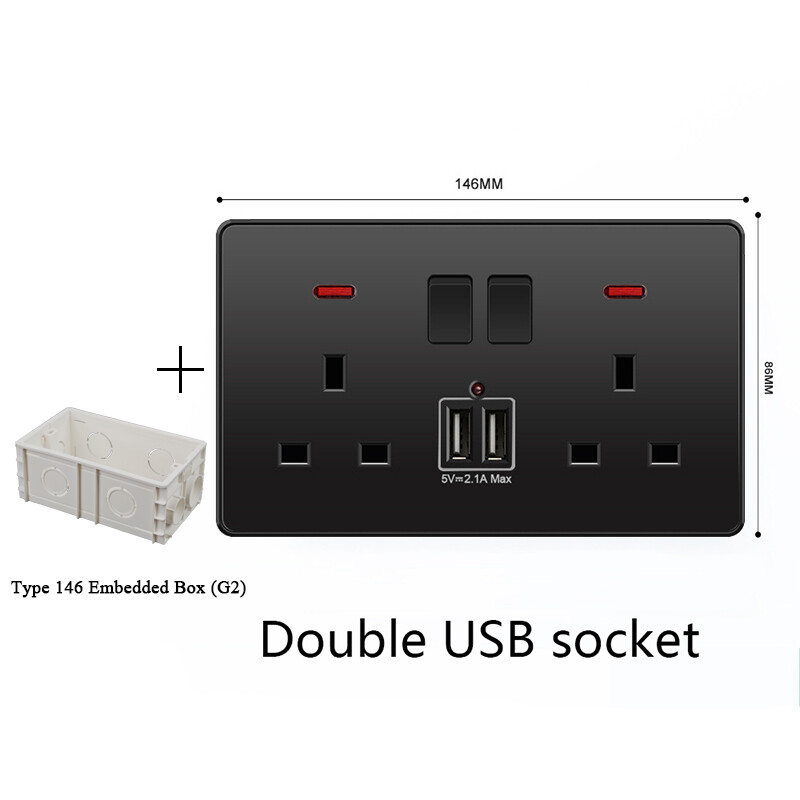 LSG Socket combination with installation junction box Utility box, UK ...