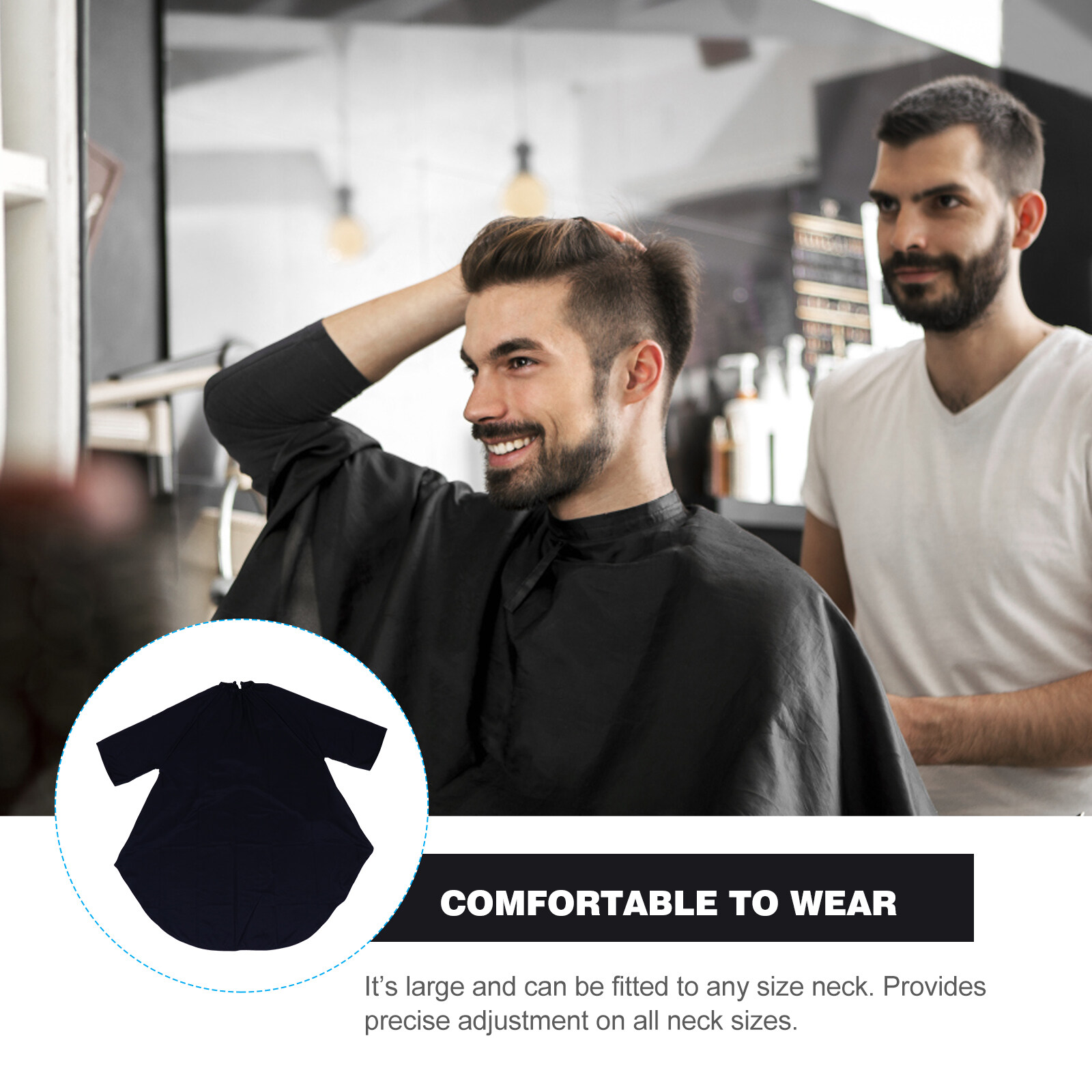 ROSENICE Hair Cutting Cape Professional Barber Styling Salon Cloak with Sleeves - ROSENICE ...