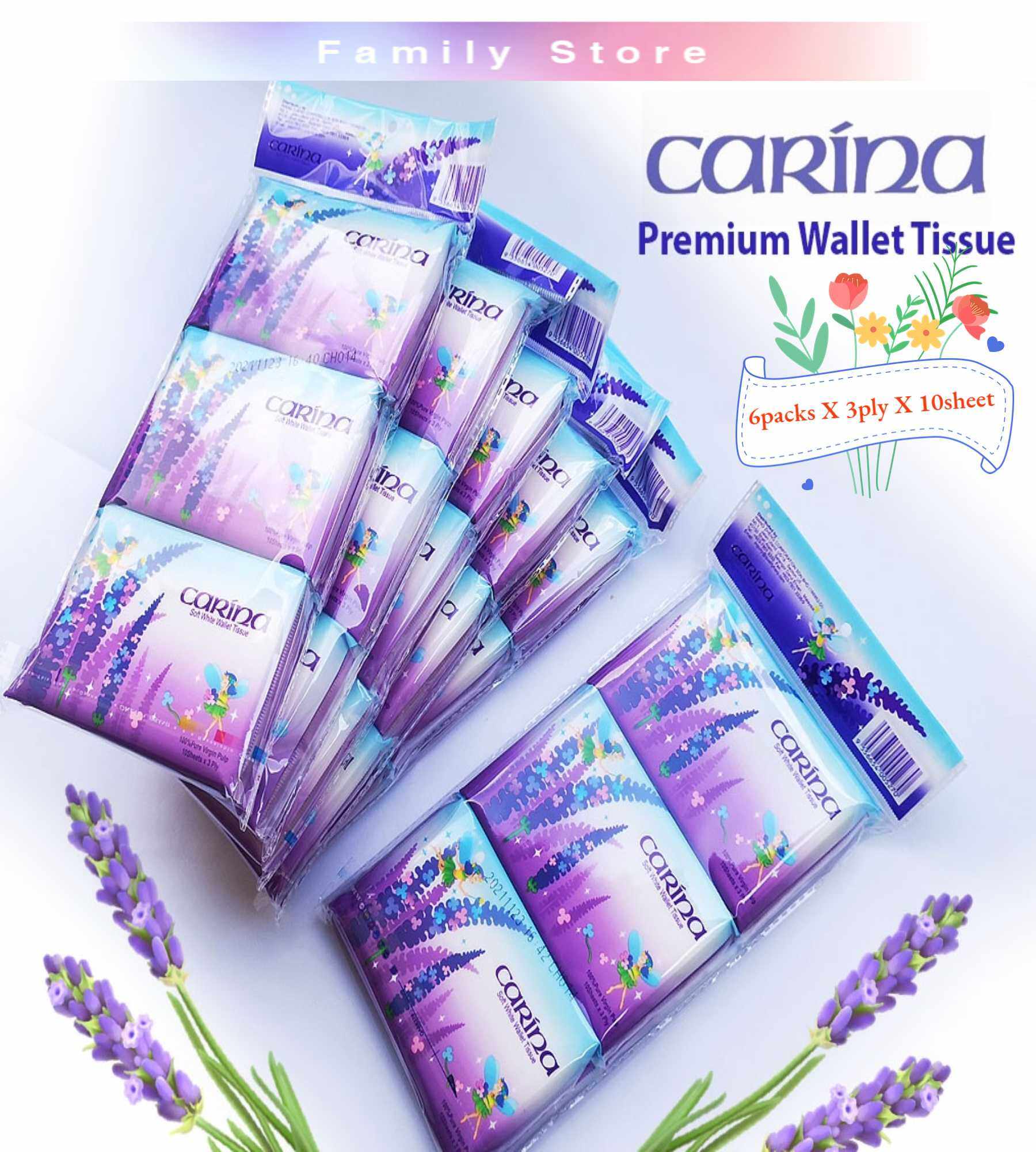 Carina Wallet Tissue (3ply x 10's x 6pack) | Lazada