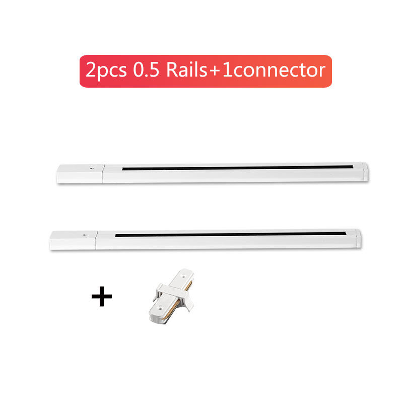 CHENBEN Aluminum LED Track Light Rail 0.5M 1M 2 Wire Electrified Rail ...