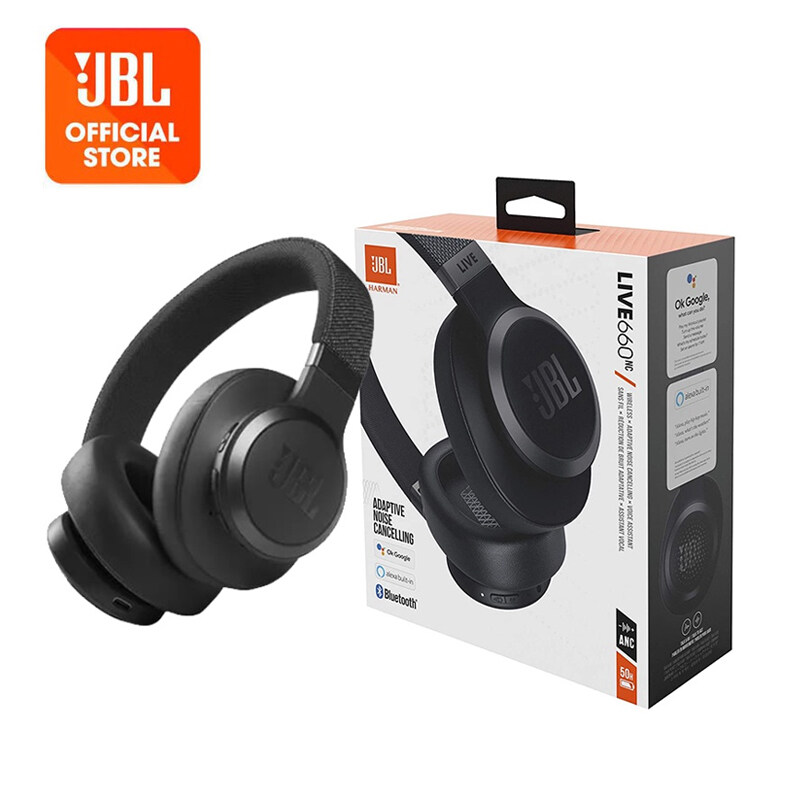 ผู้ขายในท้องถิ่น_JBL LIVE660NC 98BT หูฟังแบบครอบหู หูฟังบลูทูธไร้สาย ไมโครโฟนในตัว หูฟัง บลูทูธ ...