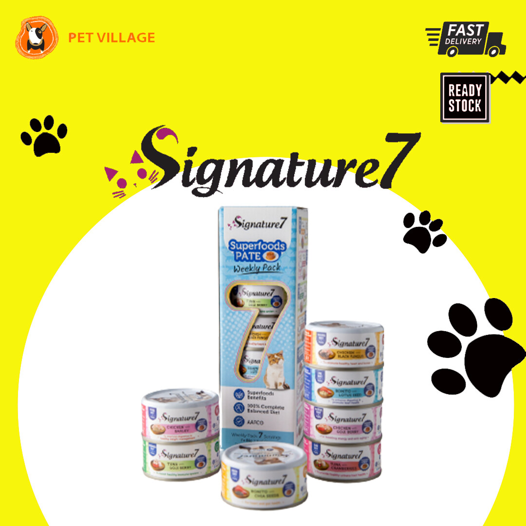 PROMO SIGNATURE7 Complete Balanced Wet Cat Food 7 DAYS DIET PLAN For Cat 490G (7Cans x 70G)@RM21 ...