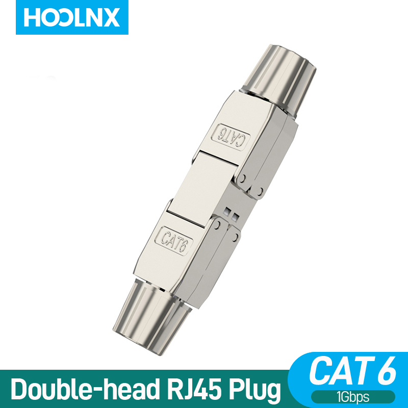 HOOLNX Double Head RJ45 Connector CAT6 CAT6A CAT7 Toolless Network ...