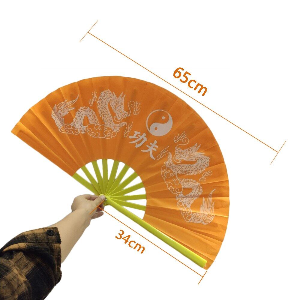 Chinese Japanese Kung Fu Dragon plastic folding Fan Large Hand - xoyk08 ...