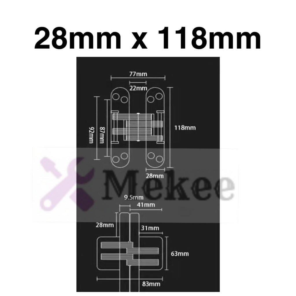 Hidden invisible 180 degree hinge conceal mounted foldable wood door ...