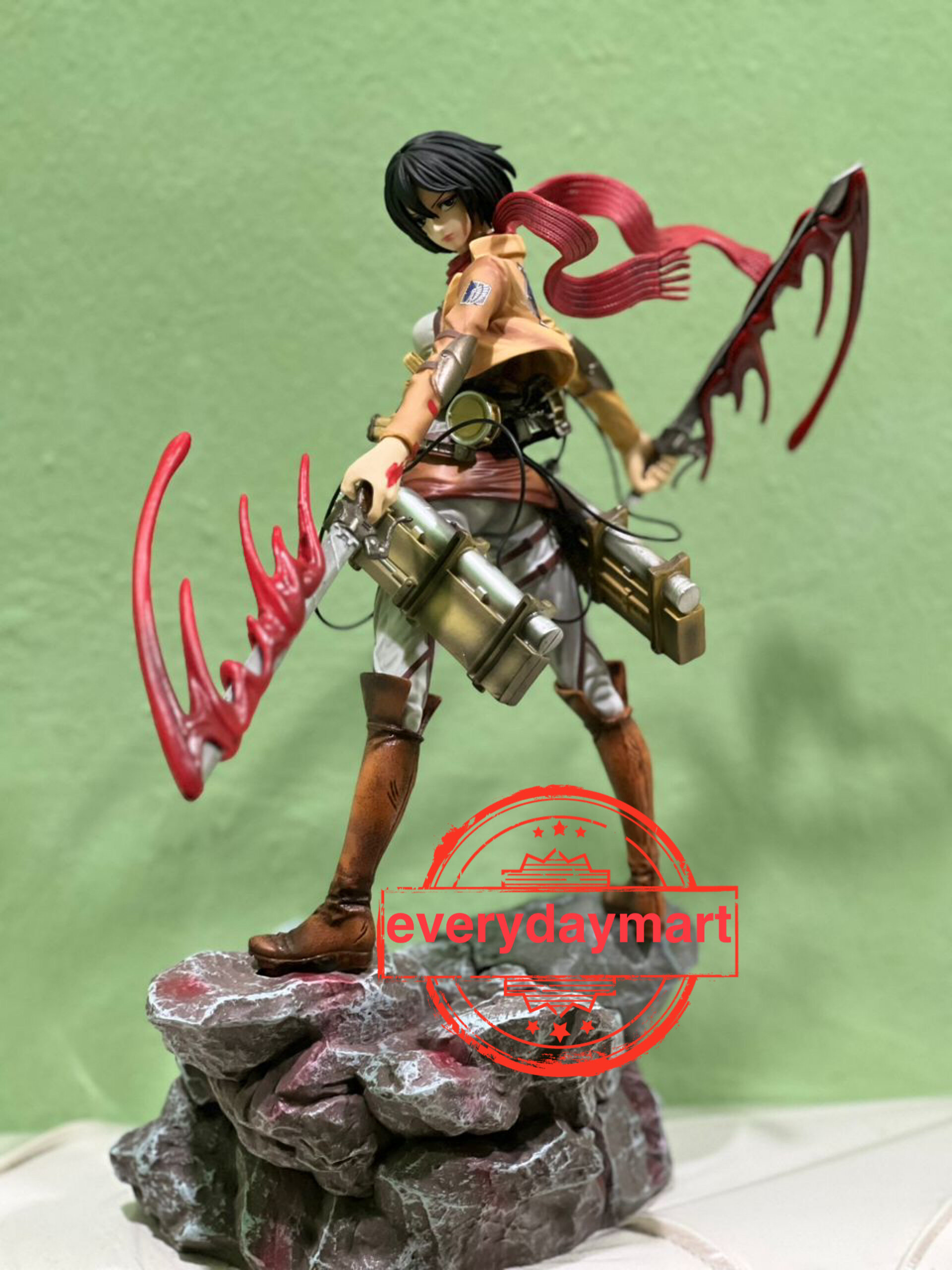 AOT💥MIKASA ACKERMAN💥ACTION FIGURE GK TOYS STATUES🔥进击的巨人良辰三笠兵长🔥手办GK模型 ...