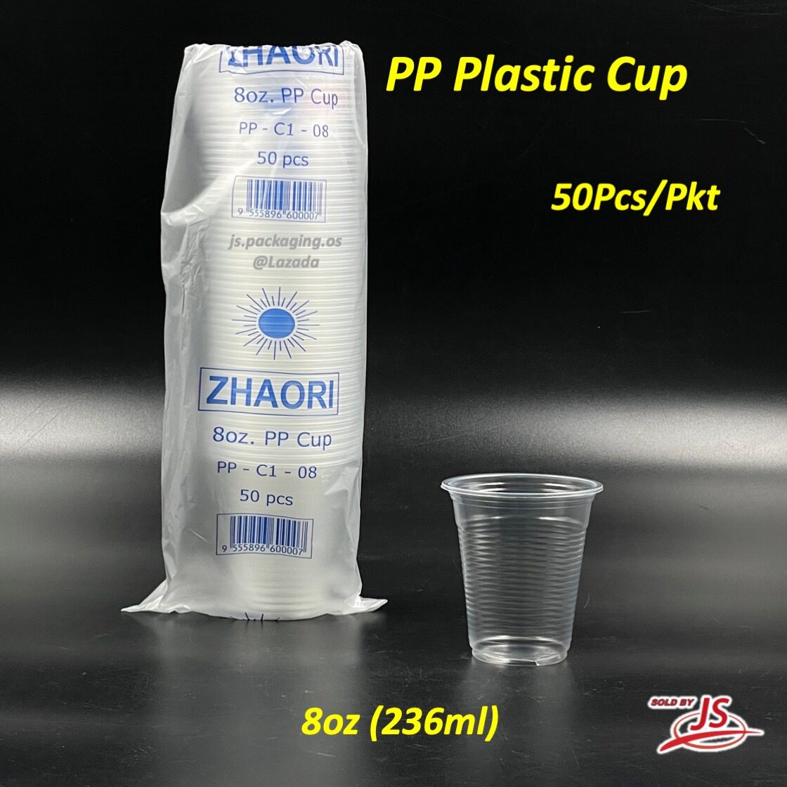 Benxon DC-7 PP Cup 200ml (7oz) / ZHAORI 8oz Disposable Clear Plastic ...