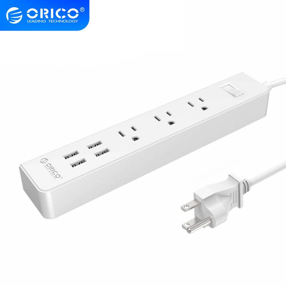 ORICO HPC-3A4U Smart Charging Desktop Surge Protector Power Strip 5 ...