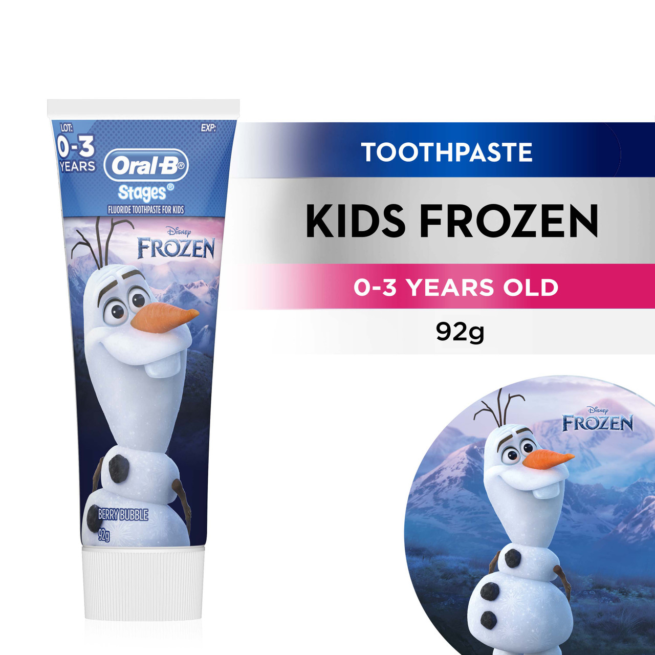 Oral-B Frozen Kids Toothpaste / Ubat Gigi 92g | Lazada