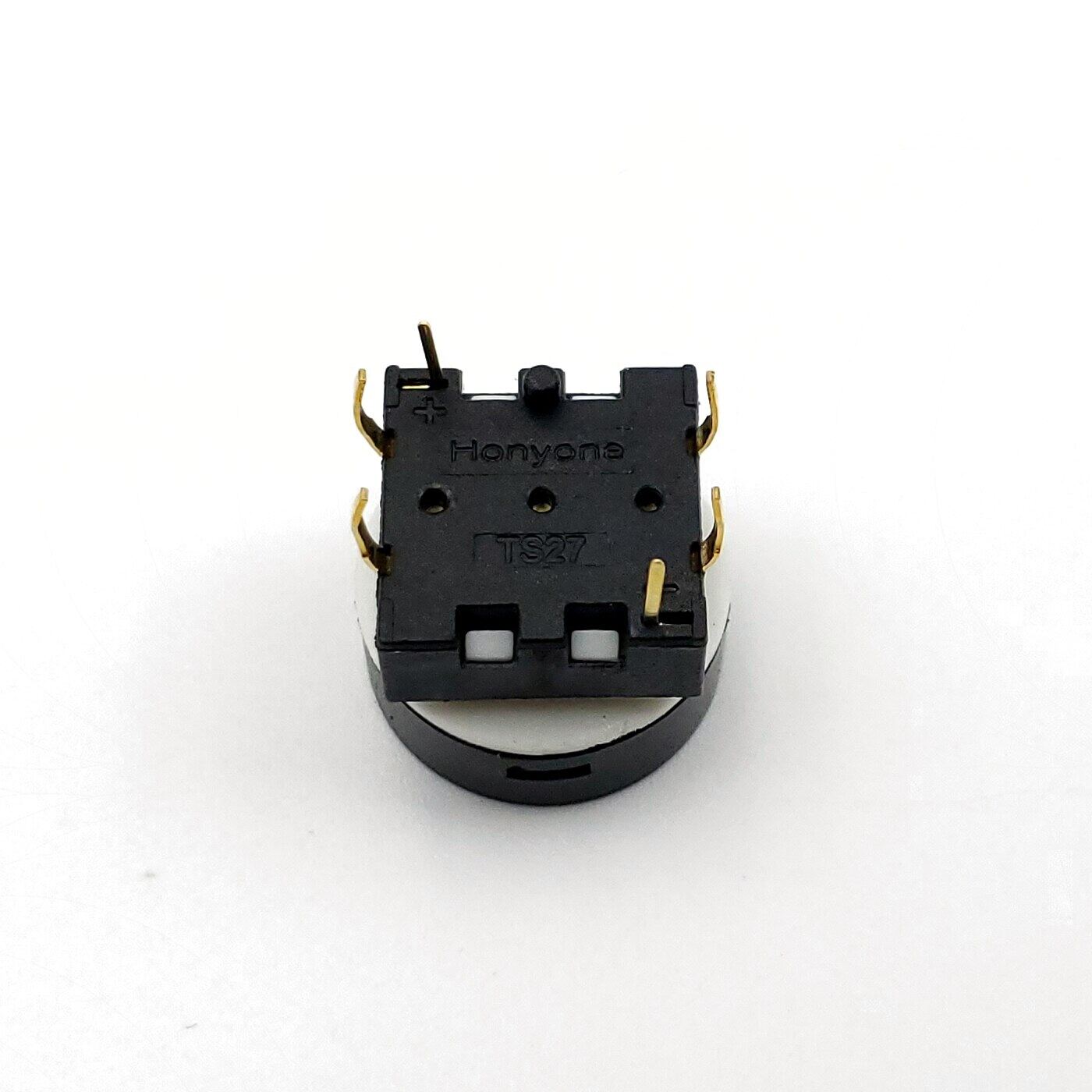 TS27 Series 15Mm Round Power Symbol With LED Momentary SPST PCB Push ...