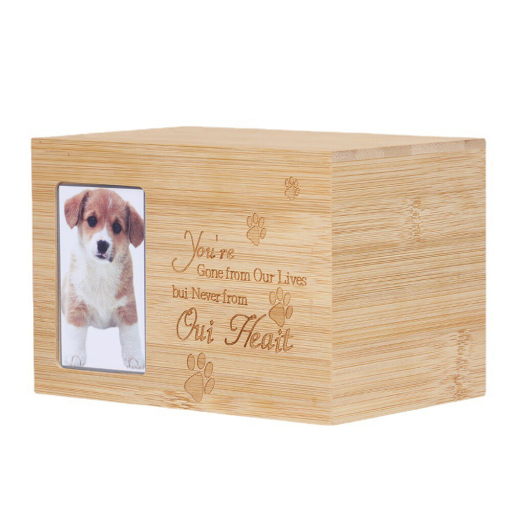 Cremation Pet Urn Personalized Engraved Dog Cat Ashes Keepsake Wood Box ...