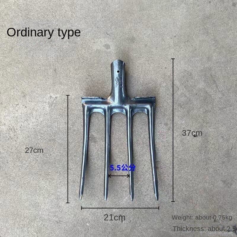 💕READY STOCK💕 New Integrated Four Tooth Steel Fork for Agricultural ...