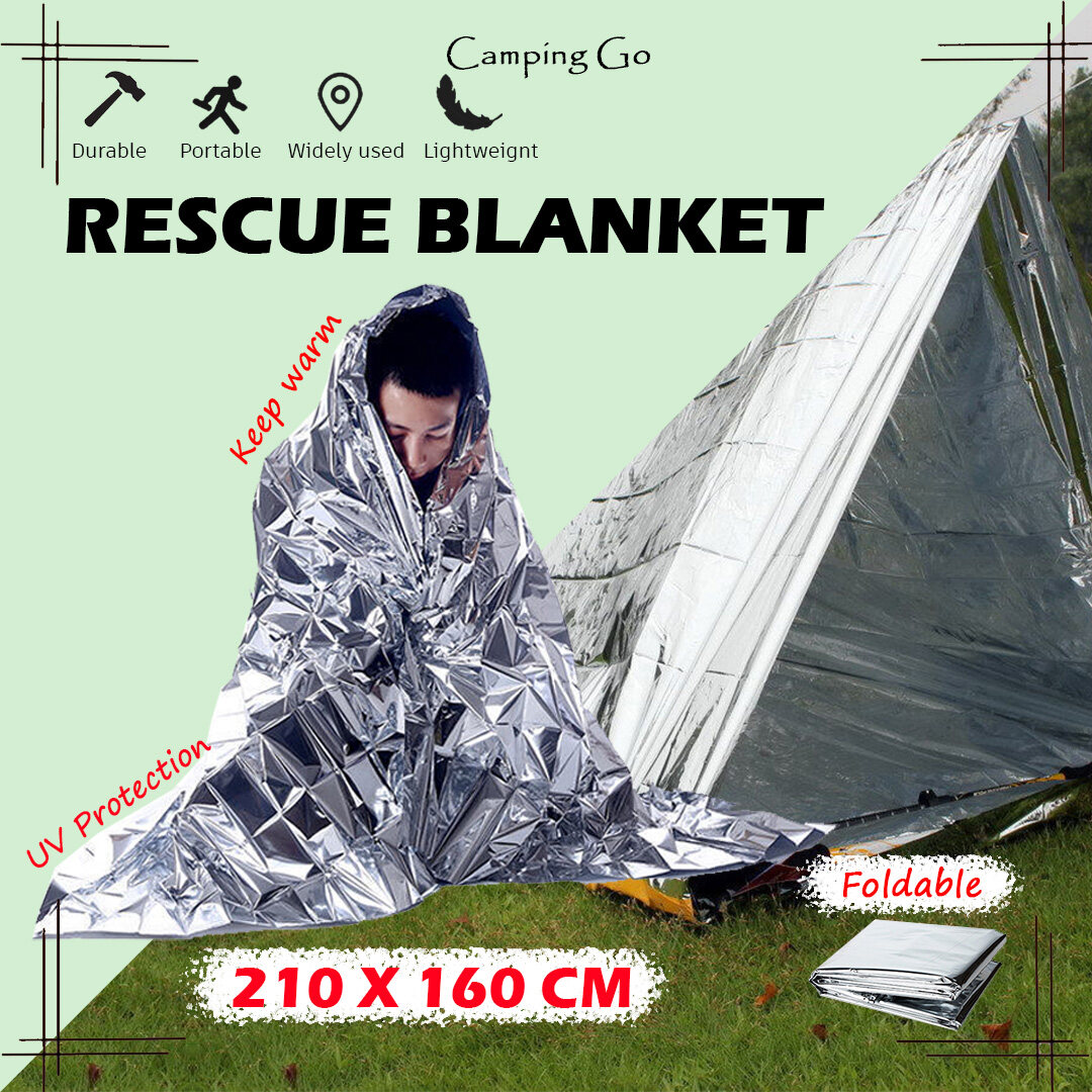 Emergency Rescue Blanket 160cm*210cm Thermal Tent Shelter Camping ...