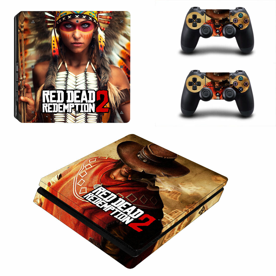 Red Dead Redemption PS4 Slim Sticker Play Station 4สติกเกอร์ผิวรูปลอก ...