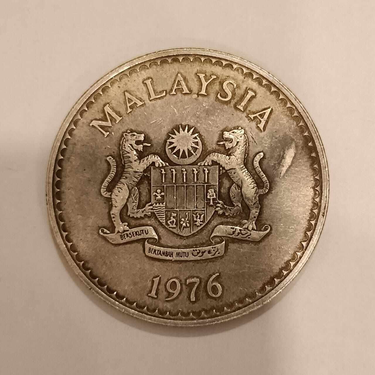 Original Old Malaysia MYR 25 Coins Year 1976 / Agong VI Conservation ...