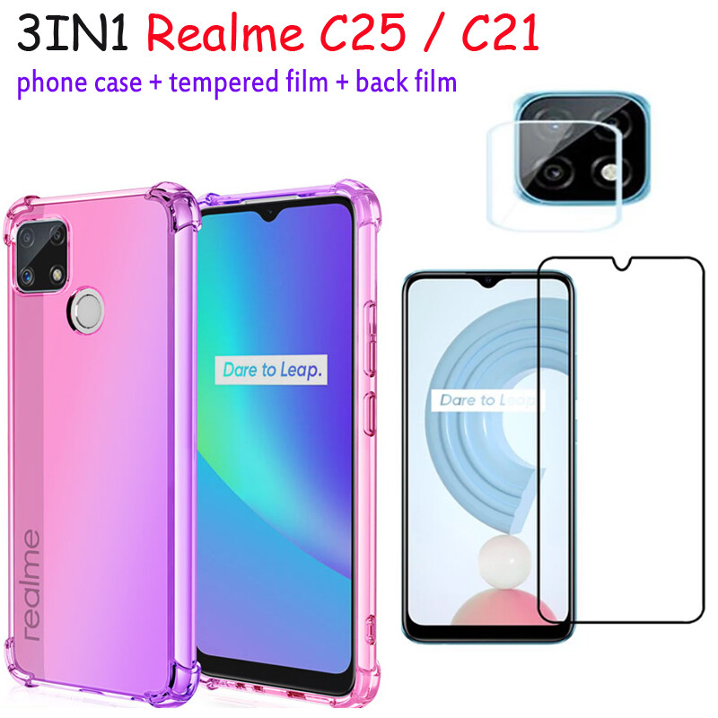 (3 In 1) Realme C25 / Realme C21โทรศัพท์มือถือ Case Shatter-Resistant ...